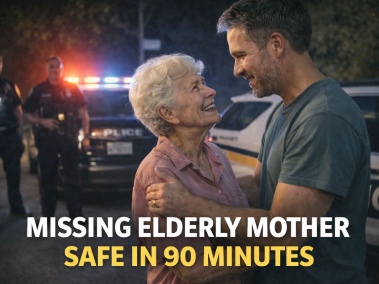 Missing Elderly Mother: 90 Minutes Ended In Critical Relief